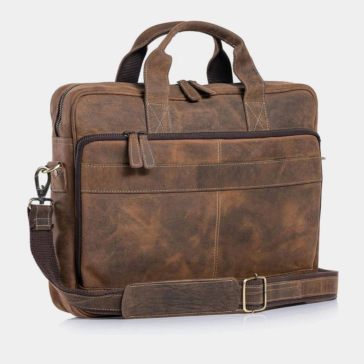 The Windsor Briefcase + Free Leather Journal – Alive Leather