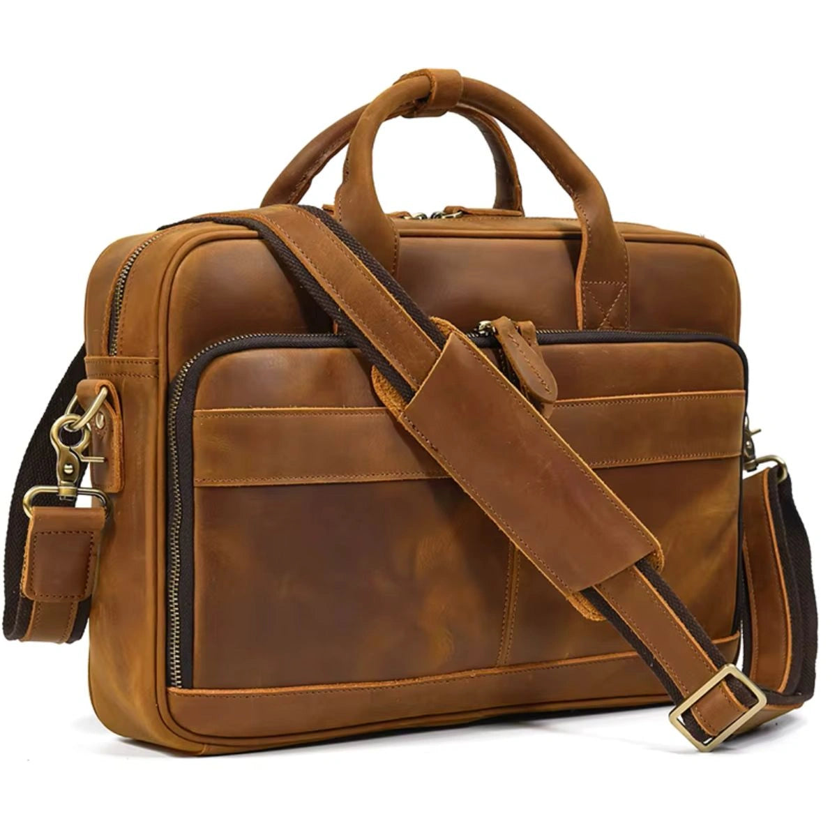 The Sterling Briefcase + Free Leather Journal – Alive Leather